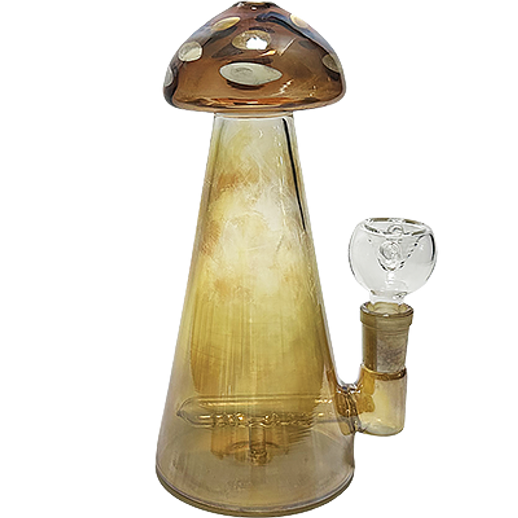 LUVBUDS - 7" INLINE PERC MUSHROOM BONG | ASSORTED